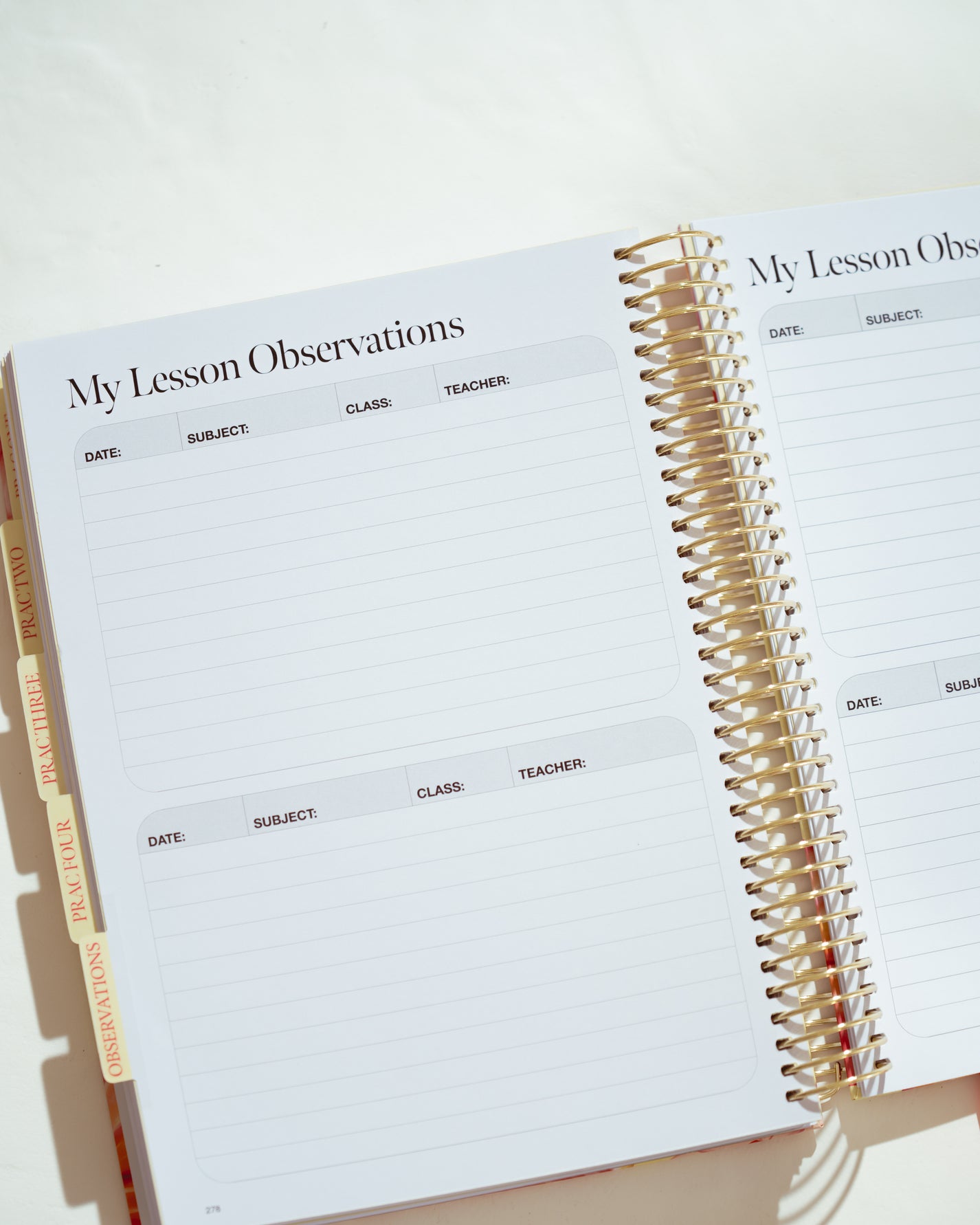 Blossom Prac Teacher Planner – Edu Planners
